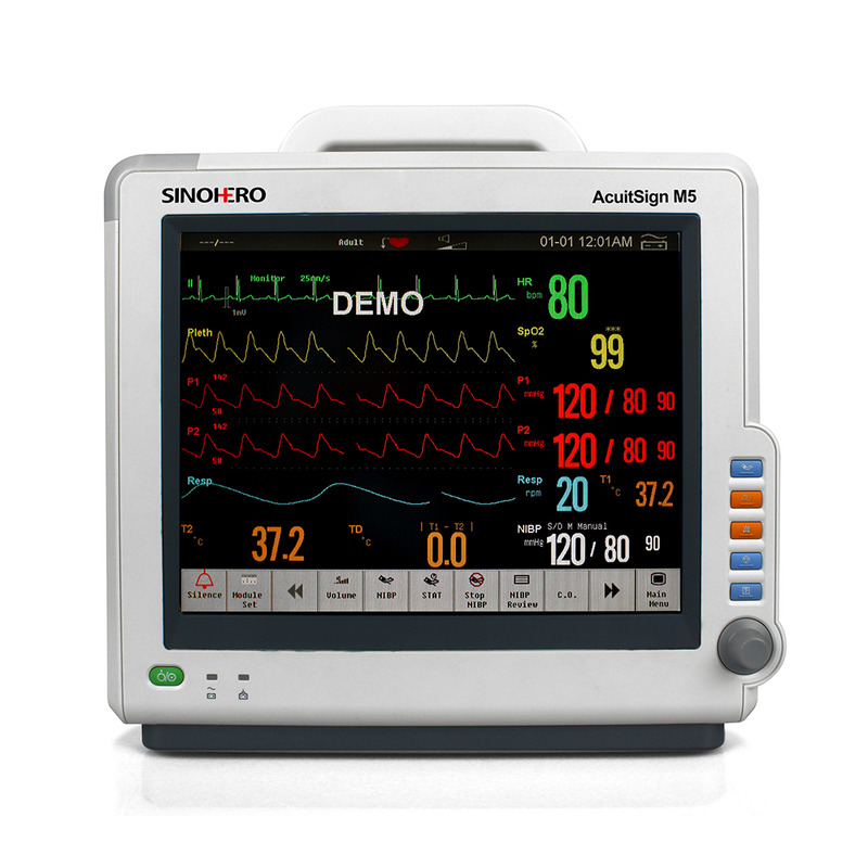 Sinohero Plastic 12 Channels Vital Sign Monitor Medical Multipara ...