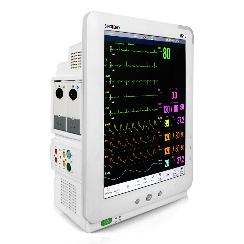 Portable ECG LCD-TFT Hospital Icu Touch Screen Capnography Patient ...